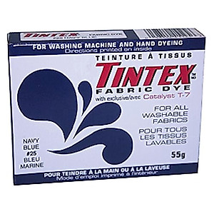 Lot of 1 Tintex Brand Navy Blue Fabric Dye 25