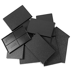 Evemodel Plastic Model Bases Rectangle Black ABS for Wargame Tabletop Military Simulation Scene (50 * 75mm-24pcs)