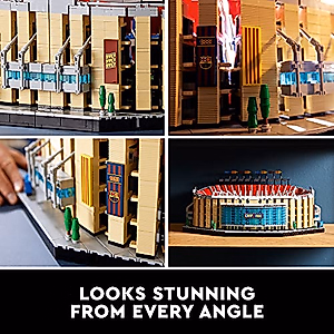 LEGO Icons Camp NOU – FC Barcelona Soccer Stadium 10284 Model Building Kit, Large Construction Set for Adults, Gift Idea