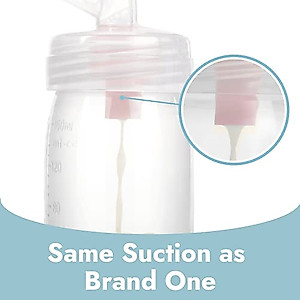 [8-Count] Papablic Duckbill Valves and Silicone Membrane Compatible with Spectra S1, S2 and 9 Plus Breastpumps, Not Original Spectra Pump Parts, BPA/DEHP Free, Pink