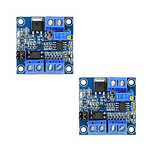 WSDMAVIS 2Pcs PWM to Voltage Module 0% -100% PWM Converted to 0-10V Voltage Digital Analog Signal Converter for PLC Signal Interface Switching