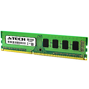 A-Tech 4GB DDR3 1333MHz Desktop Memory Kit (2 x 2GB) PC3-10600 Non-ECC Unbuffered DIMM 240-Pin 2Rx8 1.5V Dual Rank Computer RAM Upgrade Sticks
