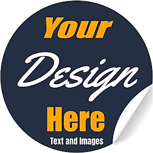 VulgrCo Custom Design Your Own Personalized Labels Stickers Decals Text Name Image Photo 120 Pack