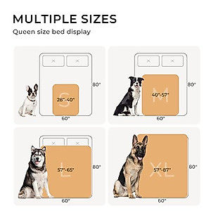 Luciphia Waterproof Blanket for Large Dogs Liquid Proof Furniture Protector Washable Pet Reversible Bed Cover for Couch Soft Sherpa Fleece Cat Blanket Coffee+White X-Large（85" x 57"）