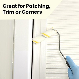 KINGORIGIN Mini Paint Roller Covers, 10 Pack Paint Roller 4 Inch, 3/8" Nap Lint Free Paint Roller Refill, Small Paint Rollers for Touch-Up on Small Spaces