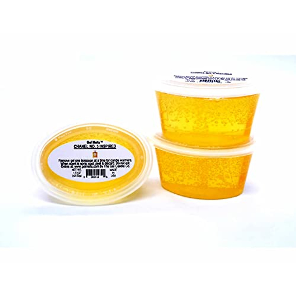 3 Pack CHANEL NO. 5 INSPIRED Aroma Gel Melts For Warmers And Burners By The Gel Candle Company PEEL, MELT AND ENJOY