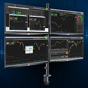 TechMagnet Trading Desktop PC Siwa 6 Intel Corei5-6500, 16GB RAM, 120GB SSD, 2TB HDD, 4 New 24” LED Monitors, 2 Network Cards, Trading Platform Support, MTG Keyboard & Mouse Win 10 Pro (Renewed)