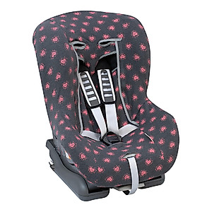JYOKO Kids Cover Liner Universal Car Seat Compatible with Britax, Chicco, Mico (Without Head Support) (Flúor Heart)