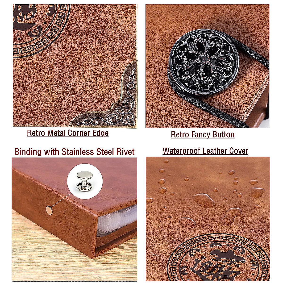 Ettonsun 120 Pockets Currency Paper Money Collection Book Album Dollar Bill Holder Sleeves for Collectors Currency Banknote Stamp Collecting Supplies