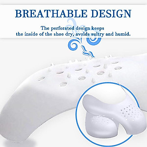 IRRIDF 2 Pair Shoe Protector for Sneakers - Air Force 1, Jordans, Dunks oe Box Decreaser Anti-wrinkle Shoes Creases