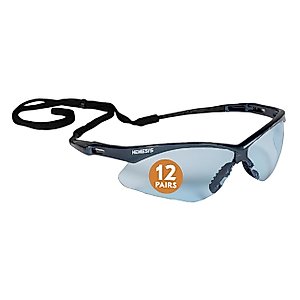 KleenGuard™ V30 Nemesis™ Safety Glasses (19639), Light Blue Lenses with KleenVision™ Anti-Fog coating, Blue Frame, Unisex Eyewear for Men and Women (12 Pairs/Case)
