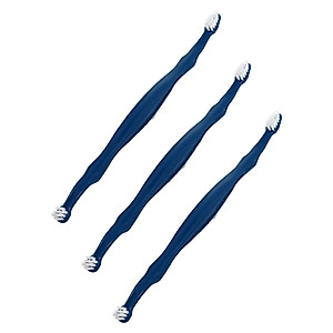 FOMIYES 3pcs Pet Double Toothbrush Pet Toothbrushes Pet Dog Supplies Pet Dog Oral Brush Finger Dog Toothbrush Pet Teeth Brush Toothbrush for Pet Dog Toothbrushes Pet Tooth Clean Brush