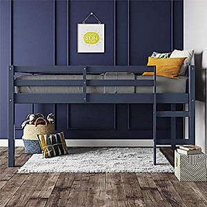 DHP Milton Junior Twin Loft Bed, Blue