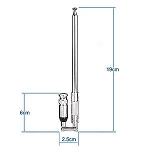 Bingfu 20-1300MHz Police Scanner Antenna 8 Section Telescopic BNC Male Ham Radio Antenna Handheld CB Radio Antenna Compatible with Uniden Bearcat Whistler Radio Scanner Cobra Midland Portable CB Radio