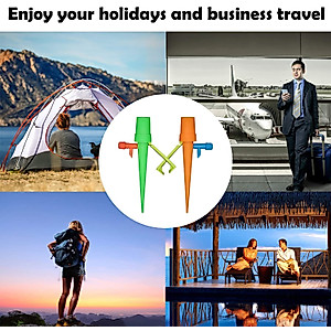 Plant Self Watering Spikes,16 Pcs Automatic Irrigation Equipment Self Watering Drip Devices with Slow Release Control Valve Switch, Suitable for Outdoor Indoor Plants