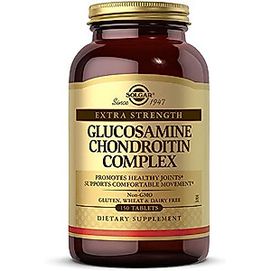 Solgar Extra Strength Glucosamine Chondroitin Complex, 150 Tablets - Promotes Healthy Joints - Supports Comfortable Movement - Non-GMO, Gluten Free, Dairy Free - 50 Servings
