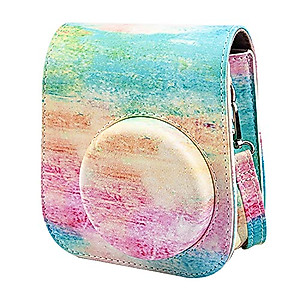 Sunmns Accessories Bundle Kit Set Compatible with Fujifilm Instax Mini 11 Instant Camera, Accessory Include Case, Album, Film Stickers, Desk Frames, Paper Frame, Filters, Strap (Rainbow)