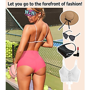 High Waist Yoga Booty Shorts Women's Butt Lift Leggings Workout Tummy Control Dance Rave Hot Pants