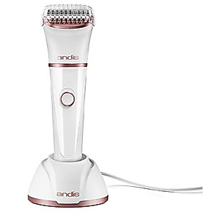 Andis 31015 Close Curves Electric Shaver for Women - Perfect for Legs, Bikini Area & Underarms Hair Removal - Rechargeable Cordless Wet & Dry Shaver, Lightweight - 6 Piece Kit
