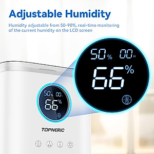 Dehumidifier, 95 OZ Dehumidifier for Bedroom (1000 sq.ft), Quiet Dehumidifier for Basement, Home, Bathroom, RV, Closet with Auto Shut Off, Humidity Adjustable, Defrost, Sleep Mode, 7 Colors LED Light