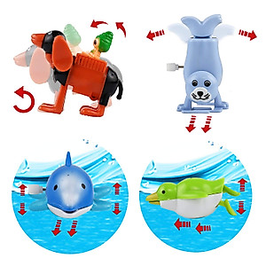 Laxdacee Wind-Up Toys, 24 Pack Assorted Mini Toy for Kid Party Favors, Pinata Goody Bag Filler Stocking Stuffers for Boy Girl Children, Birthday Gifts Carnival Small Prizes Classroom Incentive Reward