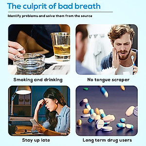 6PCS Metal Tongue Scraper, Preminum Tongue Clearners for Adults & Kids, Medical Grade 100% Stainless Steel Tounge Brushes for Oral Healthy Care, Bad Breath Treatment, Easy to Use Tongue Cleaning Tools