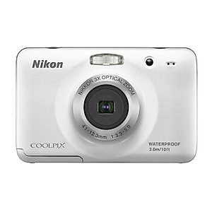 Nikon COOLPIX S30 10.1 MP Digital Camera with 3x Zoom Nikkor Glass Lens and 2.7-inch LCD (White)
