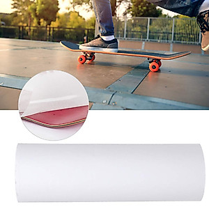 VBESTLIFE Clear Skateboard Grip Tape, Waterproof Scooter Grip Tape, Longboard Grip Tape, Anti Slip Transparent Skateboard Oiliness Sandpaper Accessory for Skating Board Longboarding