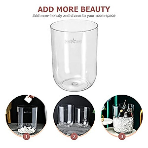 CLISPEED Trash Bin Garbage Bin Clear Small Trash Can Wastebasket Garbage Can Container Bin Ice Bucket Laundry Basket for Kitchen Bathroom Office Bedroom Living Room ৪L Trash Bin Garbage Bin