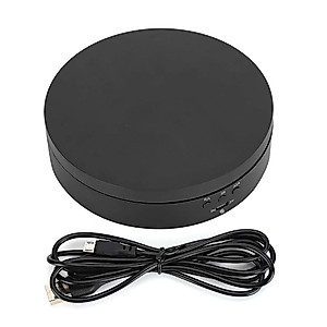 360° Rotating Display Stand, Motorized Display Stand Turntable Max Load 2-4KG 3 Gears Two Way Revolving Turntable Base for Jewelry Spinner Phone