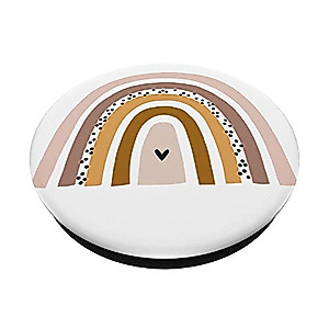 Rainbow Mama Teacher Gifts Good Vibes Pastel Boho Retro PopSockets PopGrip: Swappable Grip for Phones & Tablets