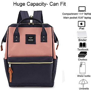Himawari Laptop Backpack Travel Backpack With USB Charging Port Large Diaper Bag Doctor Bag School Backpack for Women&Men (XK-05#-USB L）