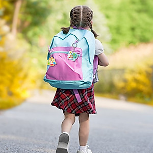 BUYWUMORE Science Party Favors 12 Sets with Keychains Thank You Kraft Tags and Organza Bags for Scientist Theme Birthday Party Classroom Rewards School Party Supplies