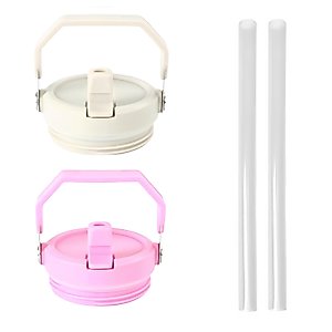 2Pcs 30oz Tumbler Straw Flip Lid Replacement Compatible with Stanley IceFlow, Spill Proof Splash Reusable Resistant Tumbler Lids Compatible with Stanley IceFlow Adventure Quencher