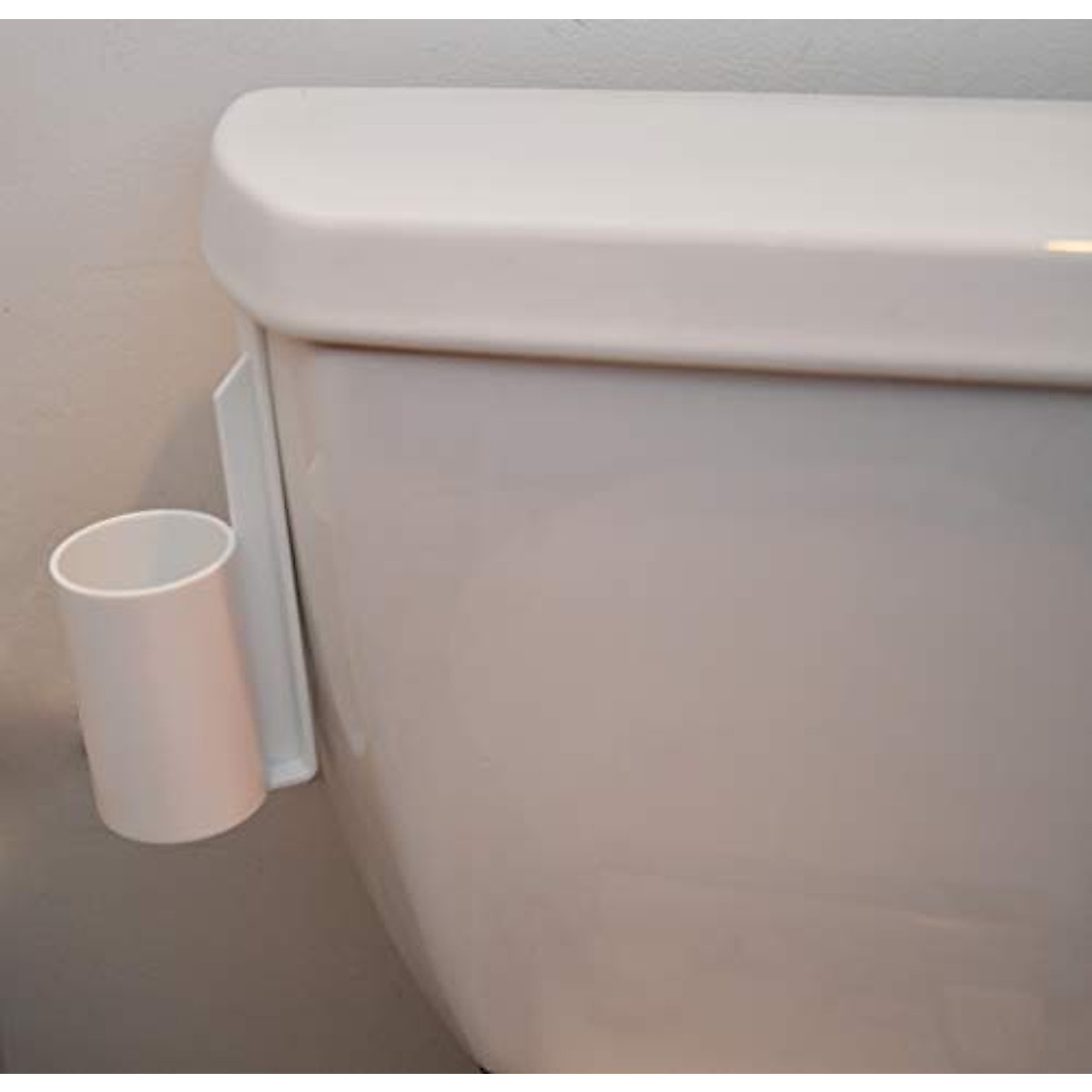 Home-X White Air Freshener Spray Holder for Home Bathroom Fits Toilet Deodorizer and Aerosol Odor Eliminator