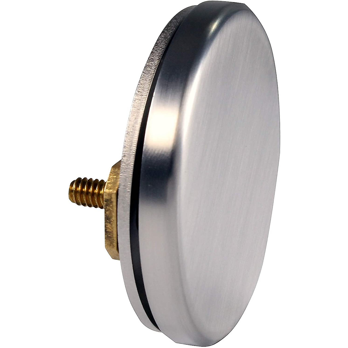 Westbrass D398RK-50-20 1-1/2" NPSM Coarse Thread Mushroom Tip-Toe Bathtub Drain Stopper with Illusionary Overflow Faceplate, Stainless Steel (50-Pack)