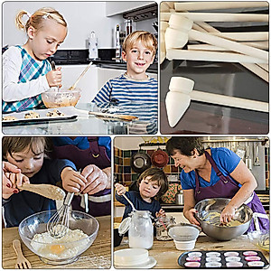 NUOBESTY Mini Wooden Hammer Mallet Pounding Toy Wooden Crab Lobster Mallets Natural Hardwood Crab Hammer for Cracking Chocolate Hearts-30 Pieces