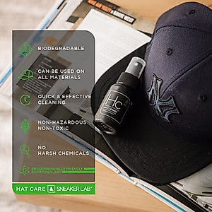 SNEAKER LAB Hat Cleaner - Environmentally Friendly, Safe To Use On Most Materials Including Baseball Caps, Fedoras, Visors And More