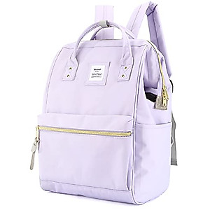 Himawari Laptop Backpack for Women&Men,Wide Open Large USB Charging Port 15.6 Inch Laptop Doctor College Work Bag(9001-Light purple)