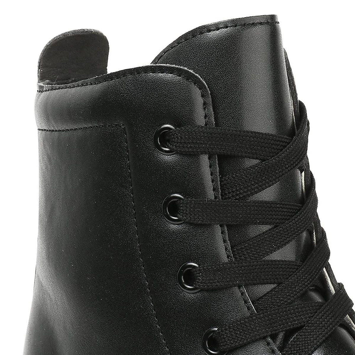 Womens Roller Skates PU Leather High-Top Roller Skates Classic Double-Row Wheels Shiny Indoor Outdoor Beginner Roller Skates for Teens Adult Unisex (Black Wheel,41)