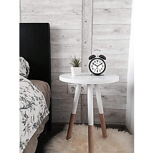 SHARP Twin Bell Alarm Clock - Loud Alarm - Great for Heavy Sleepers - Battery Operated Quartz Analog Clock (Midnight Black)