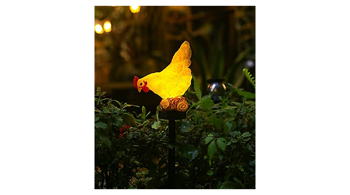 Solar Chicken Lights for Garden Decor - Outdoor Chicken Statue