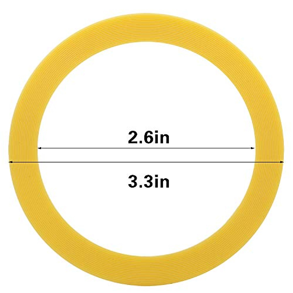 6 Pack Canister Flush Valve Seal Replacements for Kohler Toilets Replaces K-GP1059291, 2475620