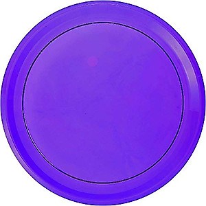 ELEGANI Purple Color Theme Tableware for Special Occasions, Wedding, Parties, Birthdays and Graduation; Purple Plastic Round Platter (2X Pcs)