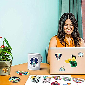 Koala Printable Vinyl Sticker Paper for Inkjet Printer - 20 Sheets Matte White Vinyl Sticker Paper, Waterproof Sticker Paper 8.5x11 Inch, Work with Cutting Machine