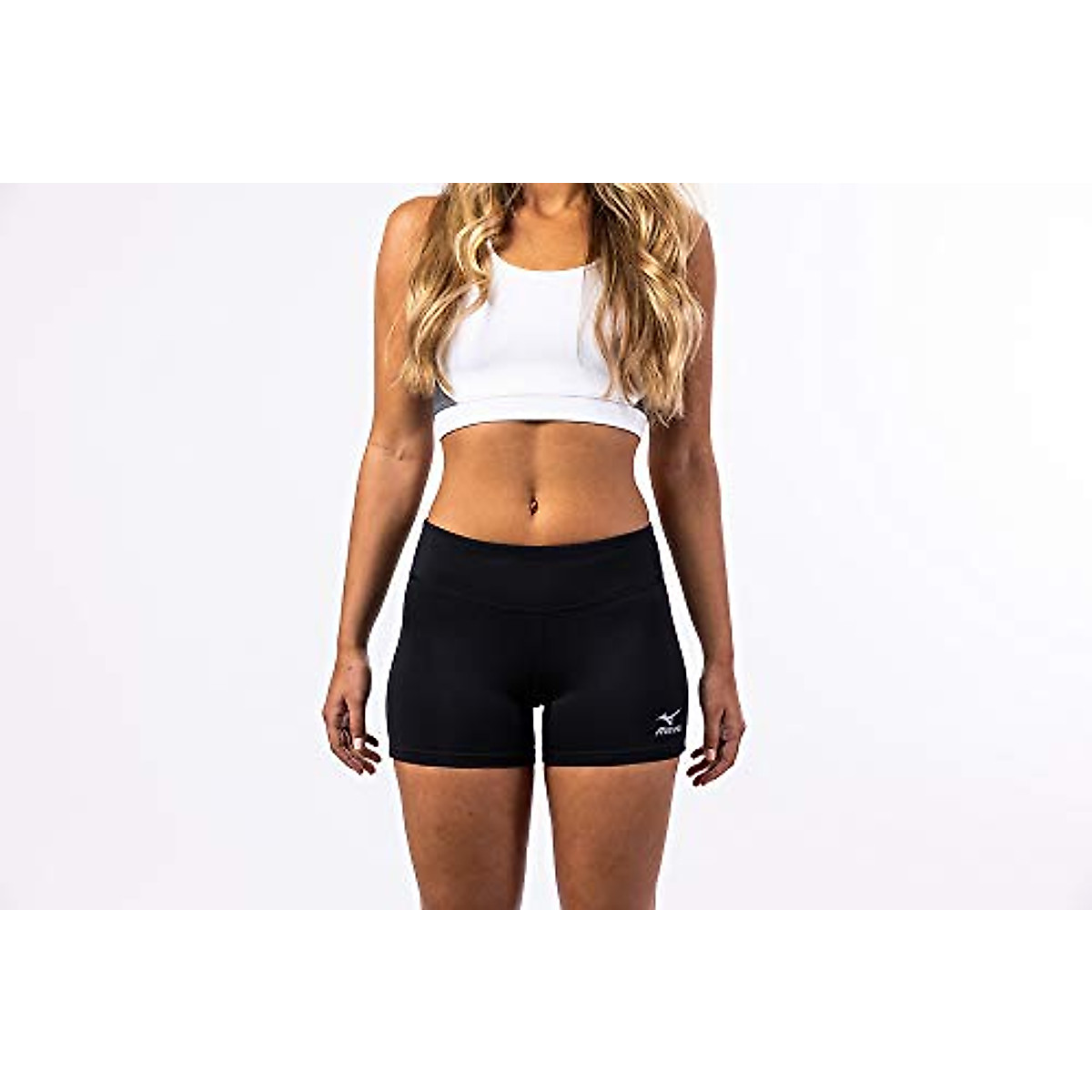 Mizuno Mens Women's Victory 3.5" Inseam Volleyball Shorts, Black, Medium US