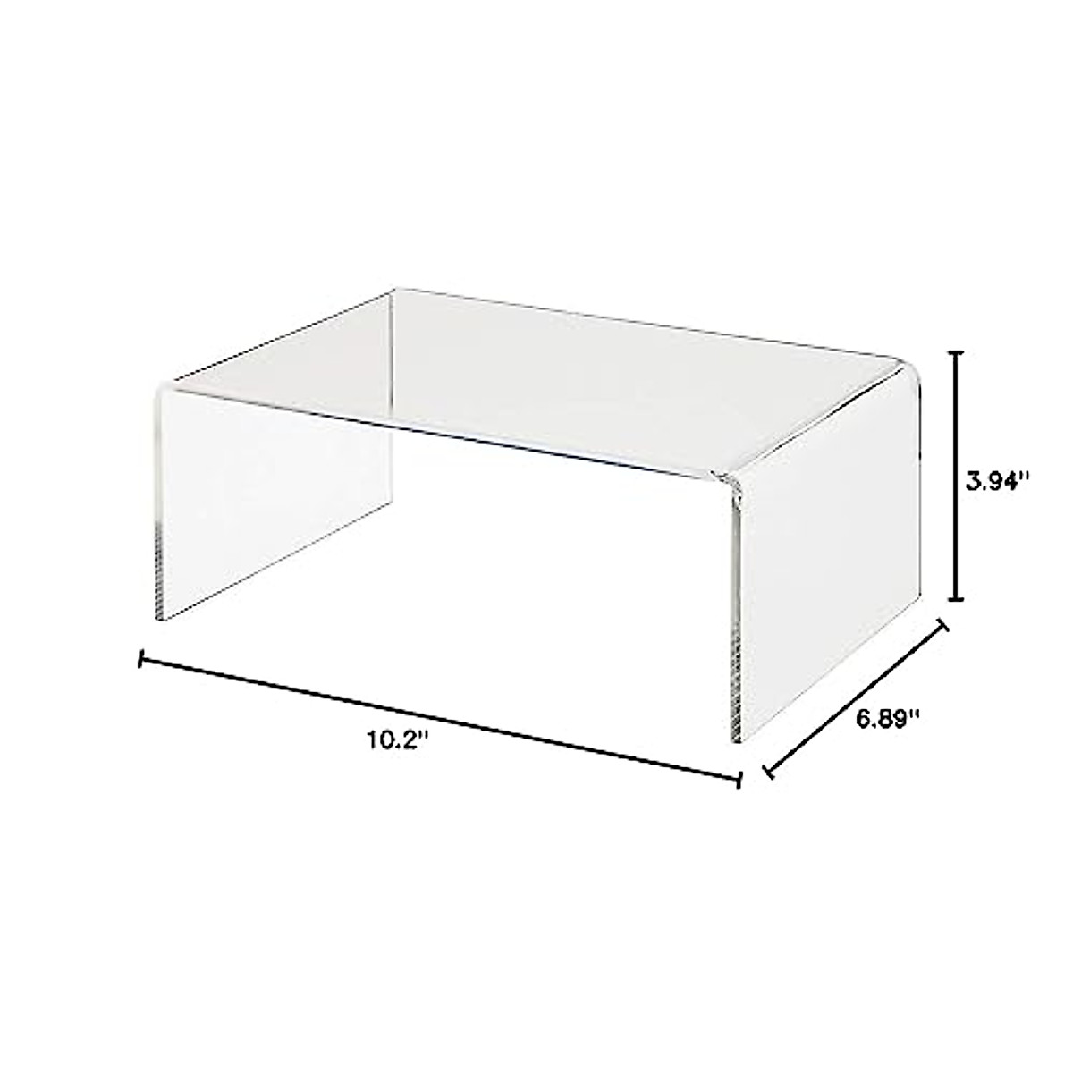 無印良品 Muji 15919833 Acrylic Divider Shelf, Small, Approx. Width 10.2 x Depth 6.9 x Height 3.9 inches (26 x 17.5 x 10 cm)