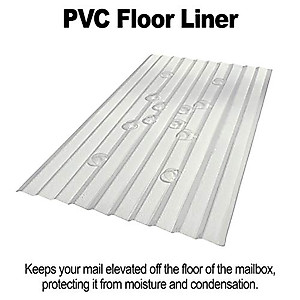 Mail Boss 7205 Package Master Curbside Locking Security Mailbox | Granite 21.5 x 12 x 16.5 inches