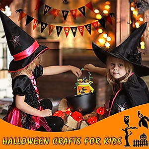 Halloween Crafts for Kids - Halloween Witches Decorations - DULLA DIY Halloween Fairy Lanterns, Garden Outdoor Decor Hanging Jar Night Light, Gifts for Girls Ages 8 9 10 11 12