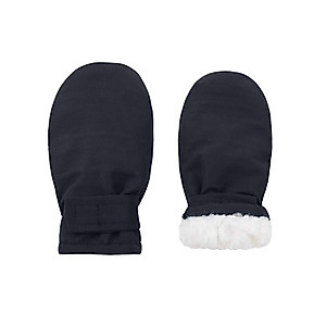 Zando Toddler Mittens Waterproof Snow Gloves Kids Gloves Lined Fleece Gloves Winter Warm Baby Mittens Toddler Gloves 01 Black 6-24 Months